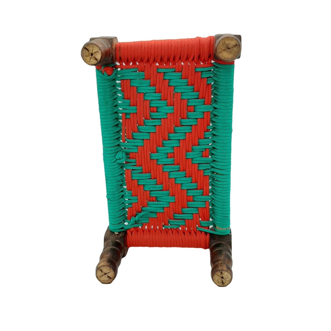 Handmade Indian Charpai Miniature Cot: Wooden Woven Showpiece - Etsy