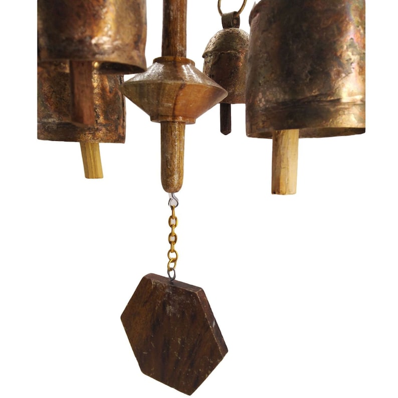 India Meets India Vintage Handmade Brass Wind Chime Hangings Antique ...