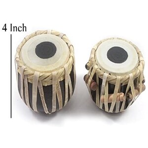 Handmade Miniature Tabla Drum & Clarinet Set: Mango Wood Indian Decor ...