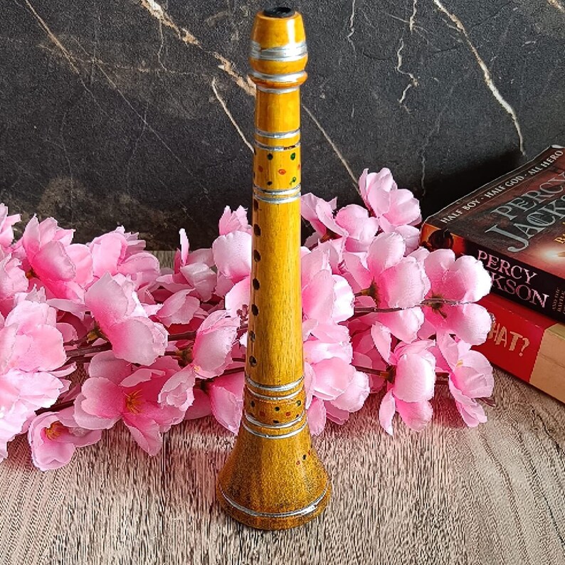 Handmade Wooden Shehnai: Indian Clarinet, Home Decor (8") - Etsy