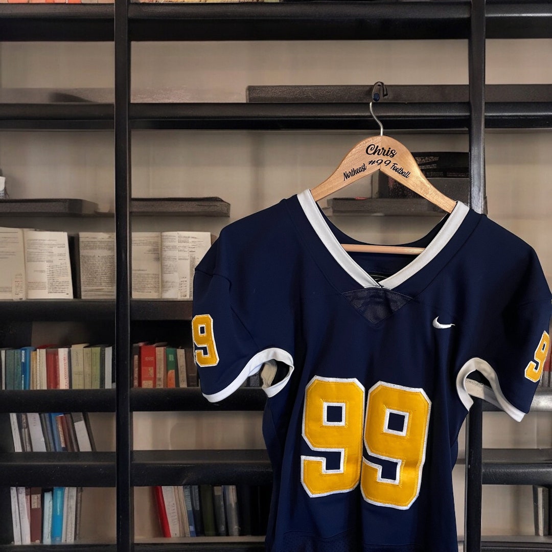 Personalized Wooden Hanger for Sport Uniform Customized Hanger for ...