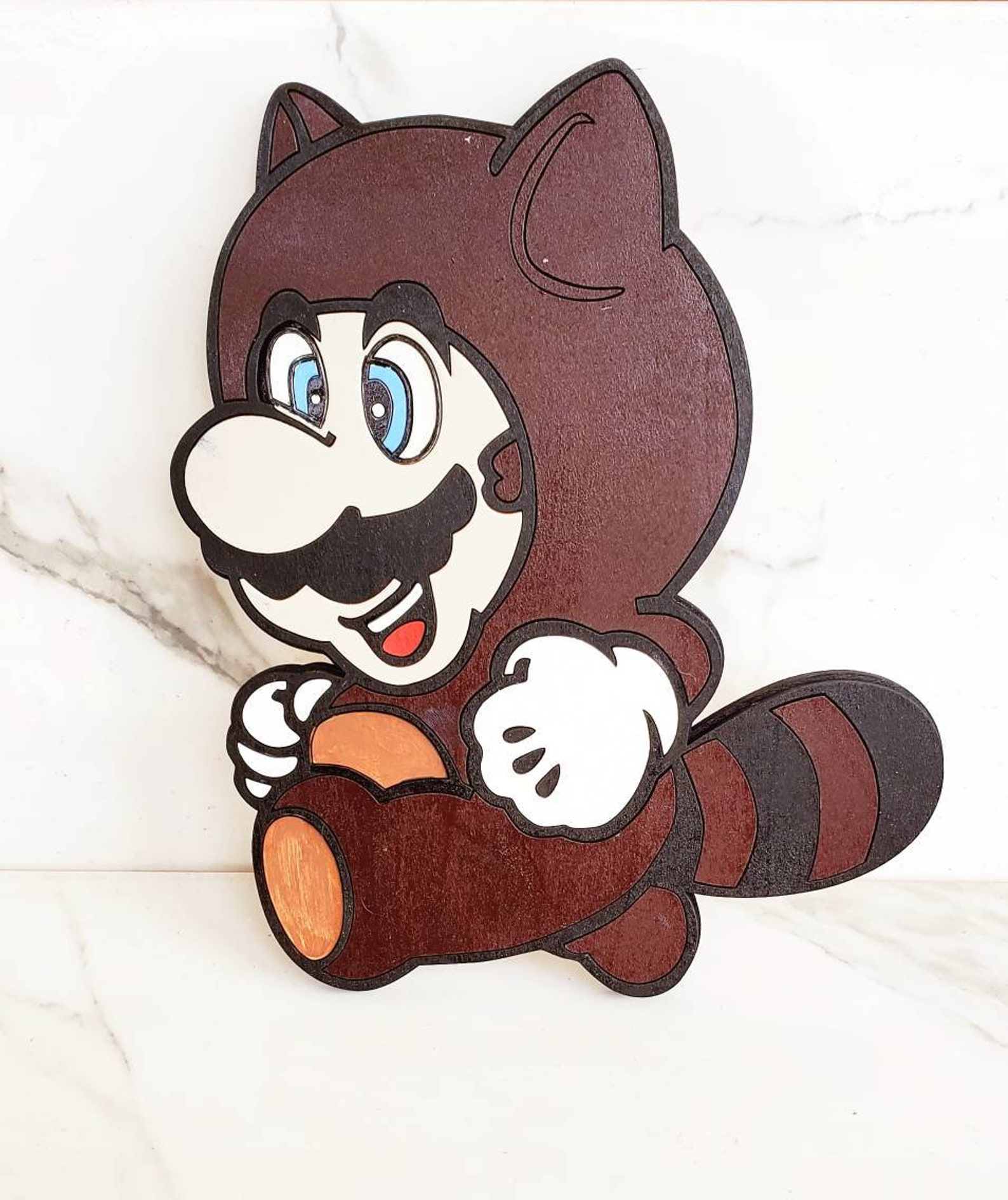 Mario Tanooki Leaf Mario Leaf Mario - Etsy