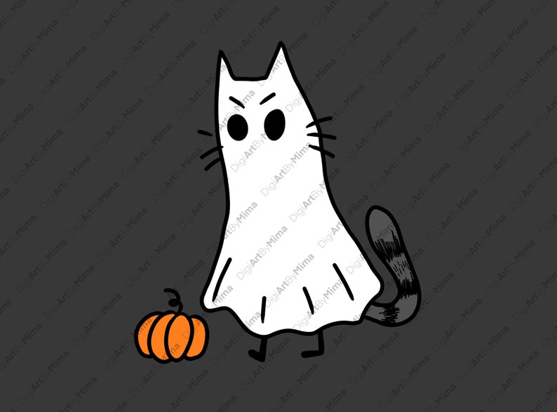 Ghost Cat PNG, Cat PNG, Ghost PNG, Ghost Silhouette, Ghost Cat ...