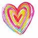 Valentines Day Png Sublimation, Valentines Heart Printable, Colorful ...
