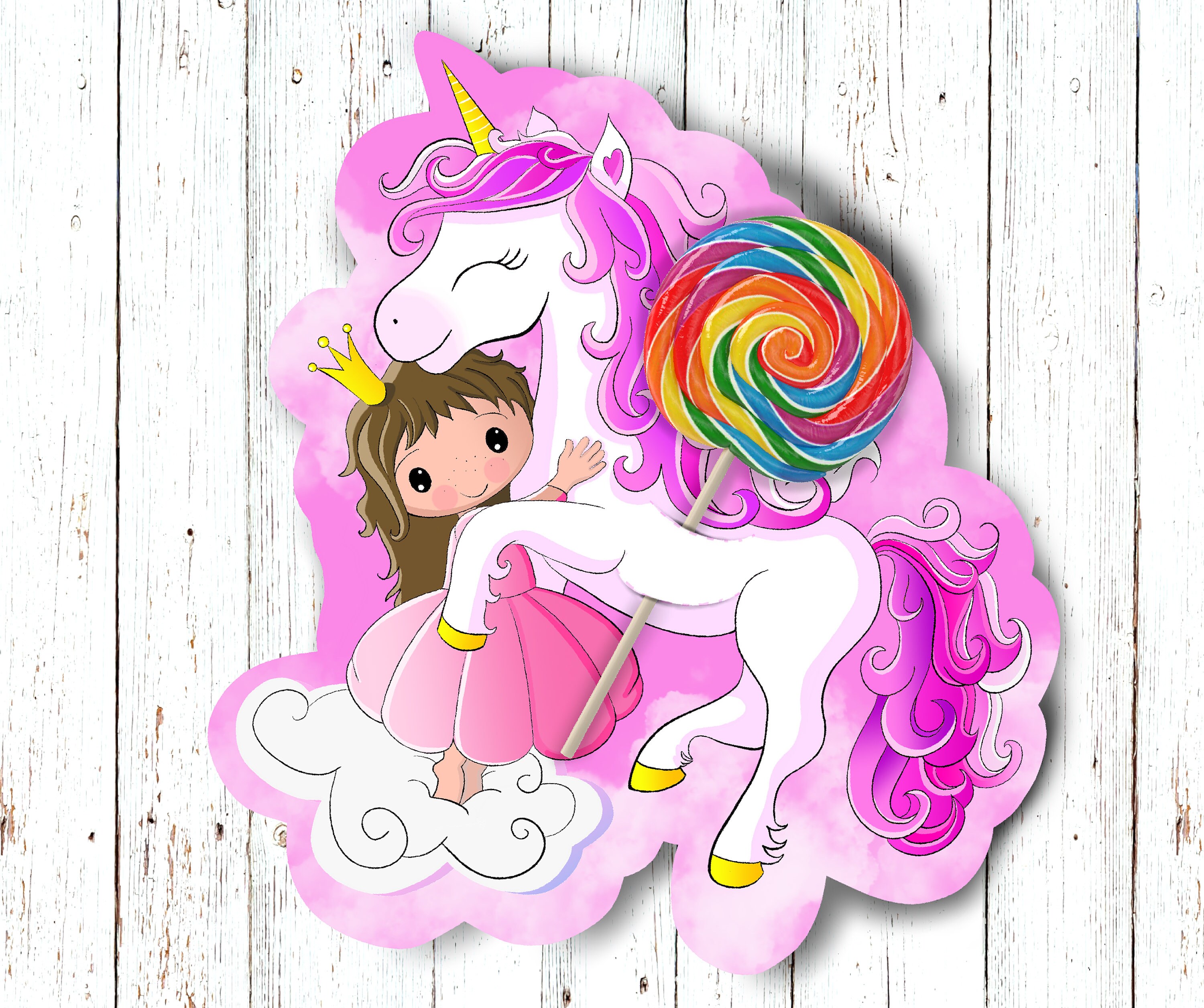 Unicorn Valentine Printable, Rainbow Unicorn Treat Hugger Printable for ...