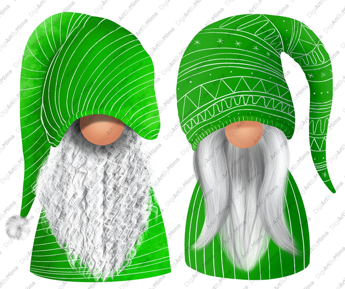 Christmas Gnome PNG Gnomes Clipart Santa's Gnome - Etsy
