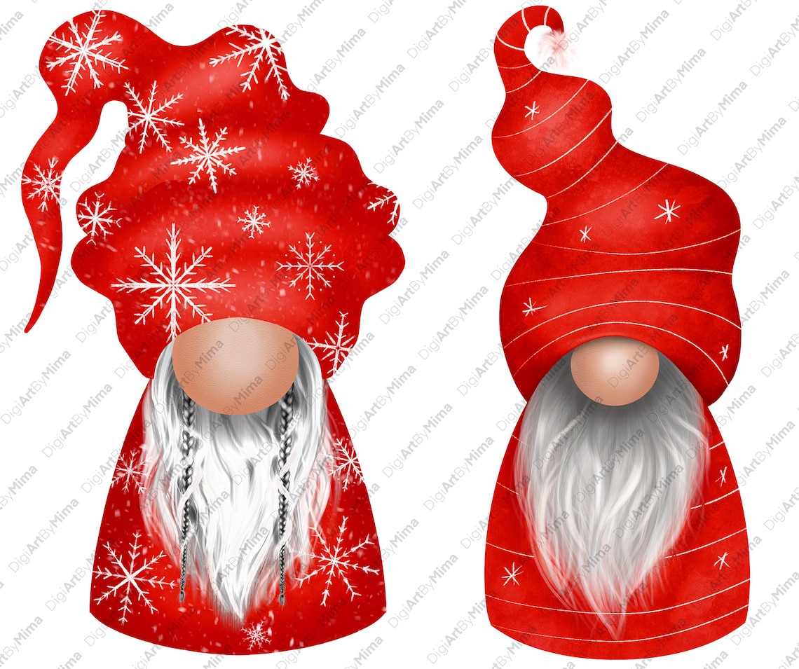Christmas Gnome PNG, Gnomes Clipart, Santa's Gnome, Scandinavian, Gnome ...