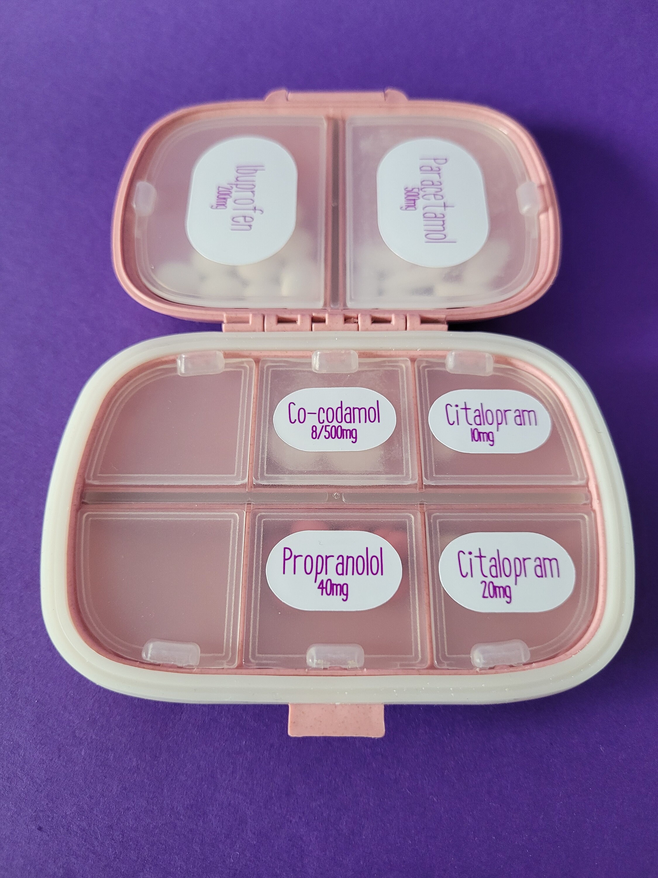 Pill Organiser Box With Custom Labels - Etsy