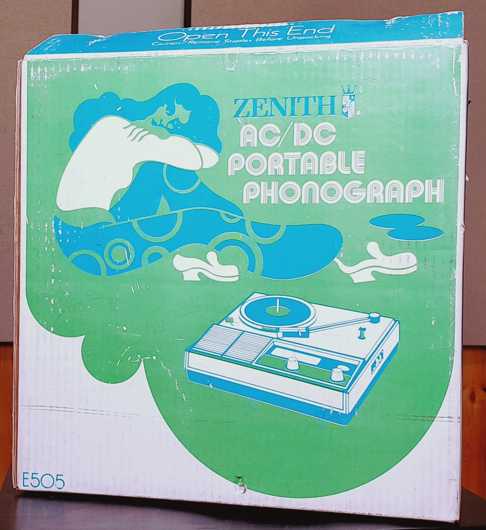 Portable Phonograph Record Player Zenith 1973 E505 NOS - Etsy