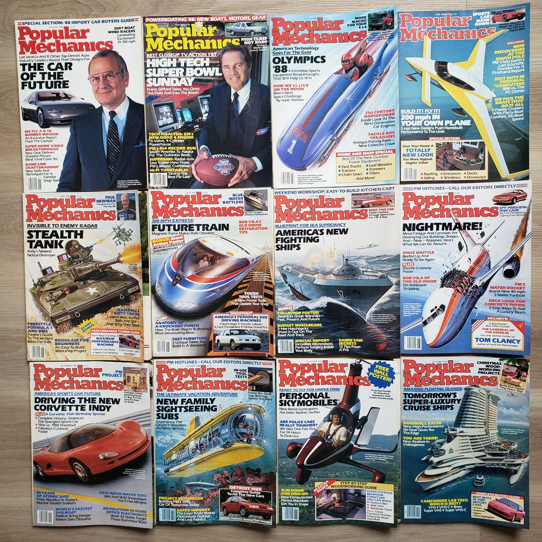Popular Mechanics 1988 Vintage Magazines - Etsy