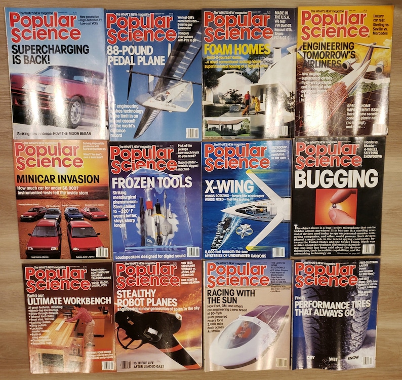 Popular Science Magazines 1987 Vintage - Etsy