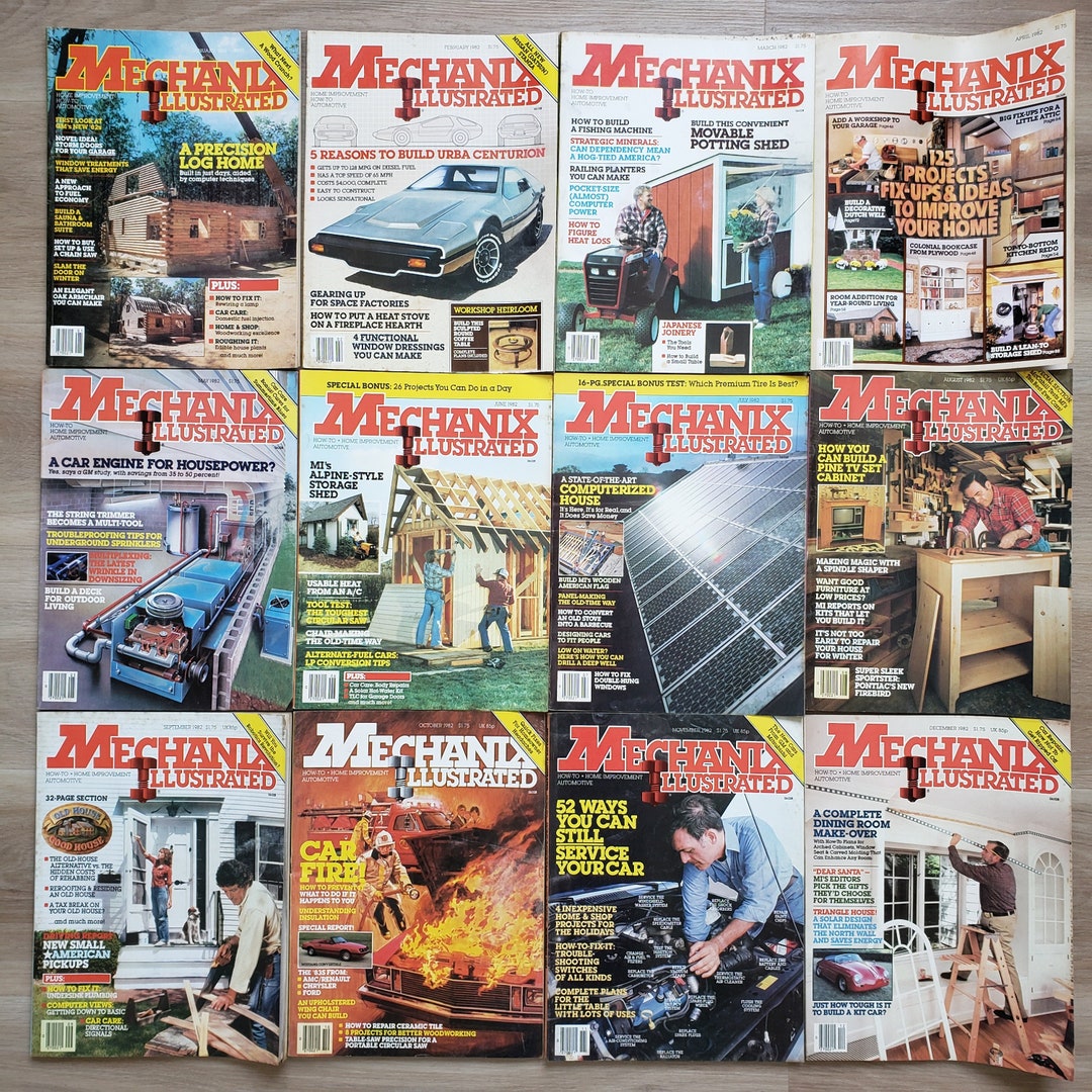 Mechanix Illustrated Magazines 1982 Vintage - Etsy