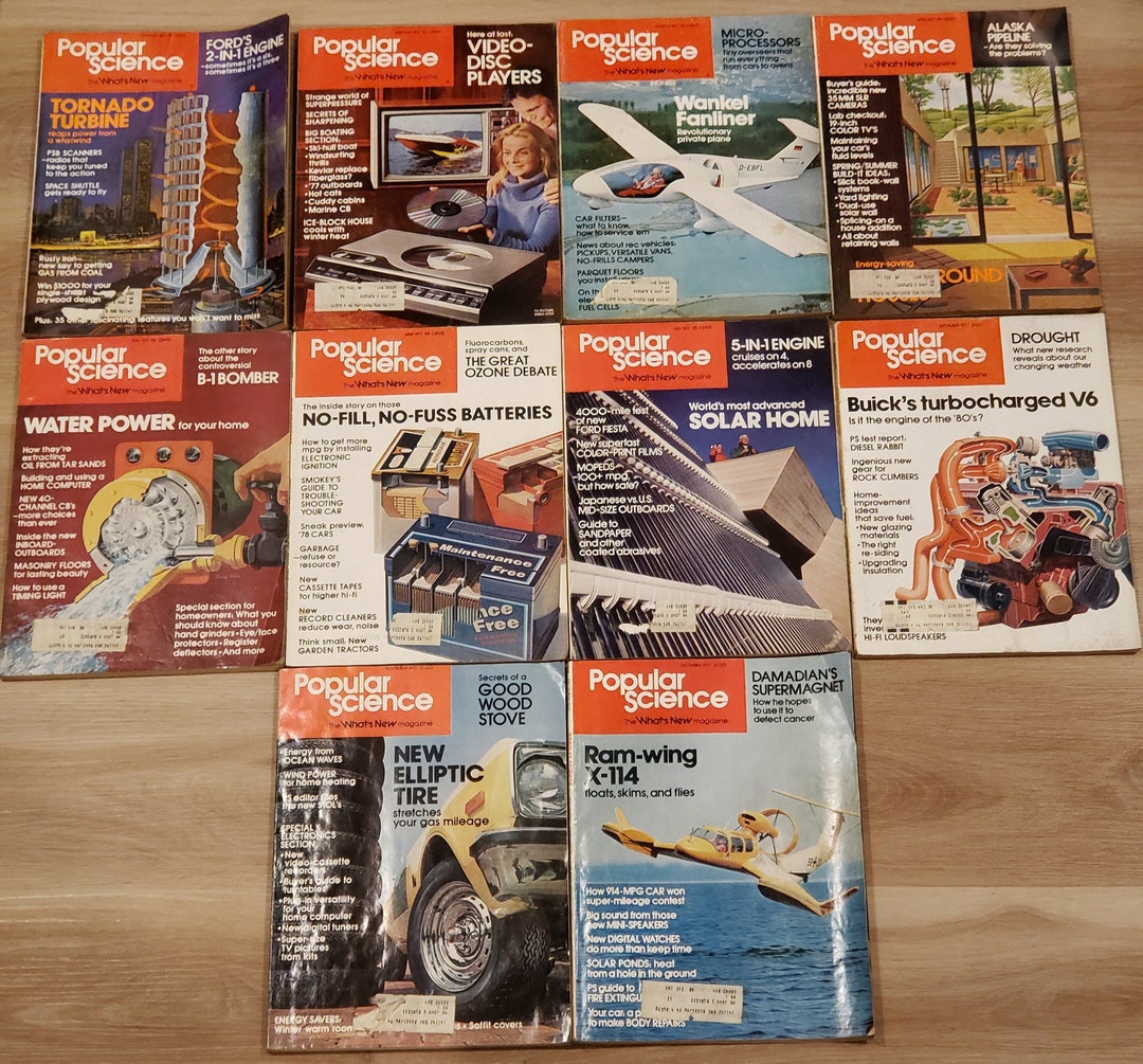Popular Science Magazines 1977 Vintage - Etsy