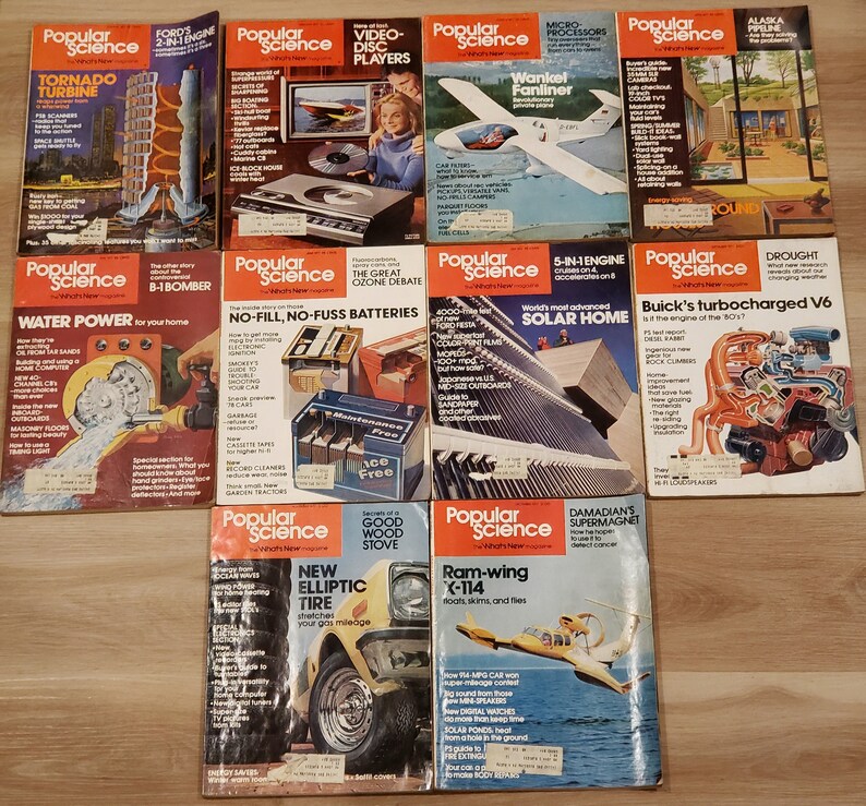 Popular Science Magazines 1977 Vintage - Etsy
