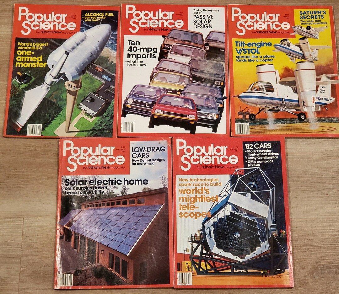 Popular Science Magazines 1981 Vintage - Etsy