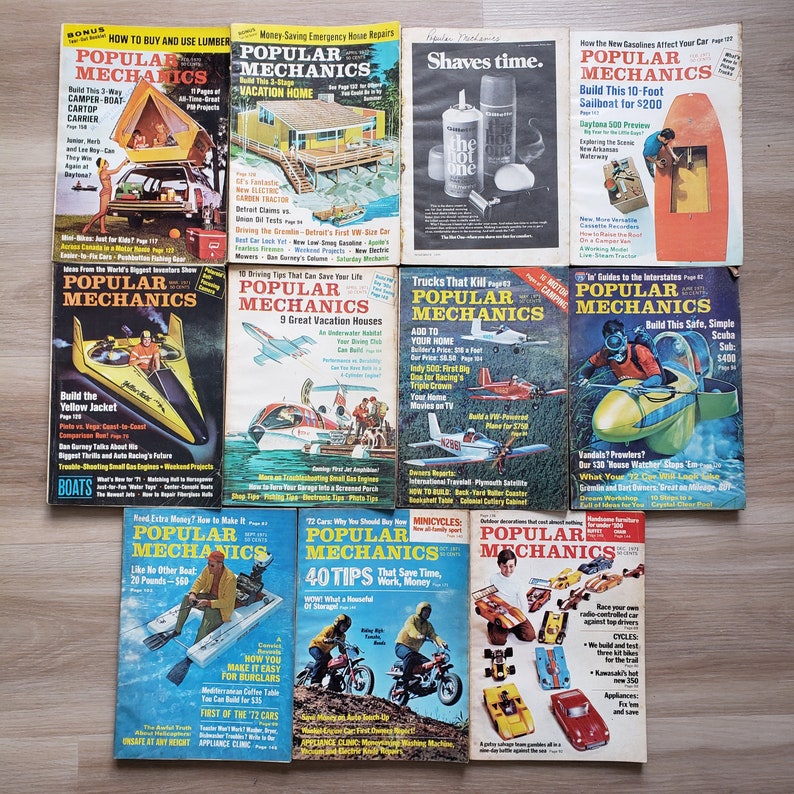 Popular Mechanics 1970 1971 Vintage Magazines - Etsy