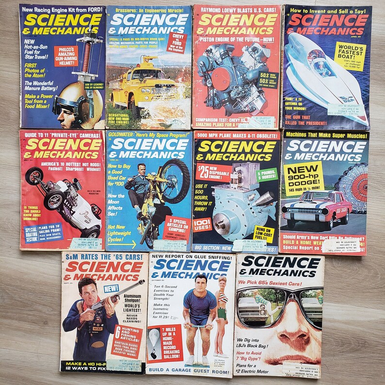 Science and Mechanics Magazines 1964 Vintage - Etsy