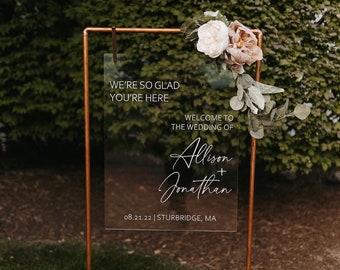 Acrylic Welcome Sign Wedding Stand - Etsy