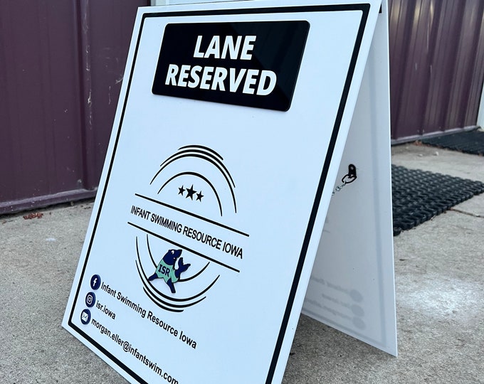 Business A Frame Sign Custom Made With Easel Hardware Sandwich Board ...