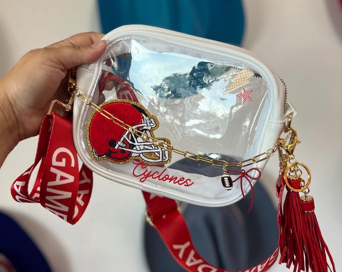 Custom Clear Stadium Bag Game Day Concert Bag - You Pick the Team or ...