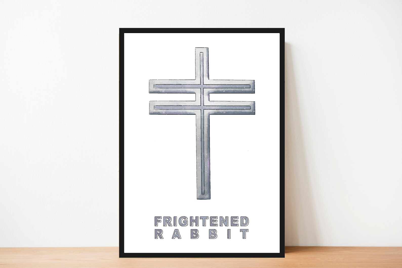 Frightened Rabbit Art Print Frightened Rabbit Cross - Etsy UK