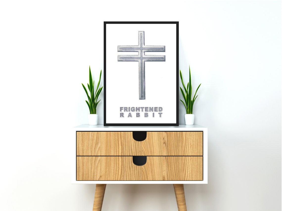 Frightened Rabbit Art Print Frightened Rabbit Cross Frightened Rabbit ...