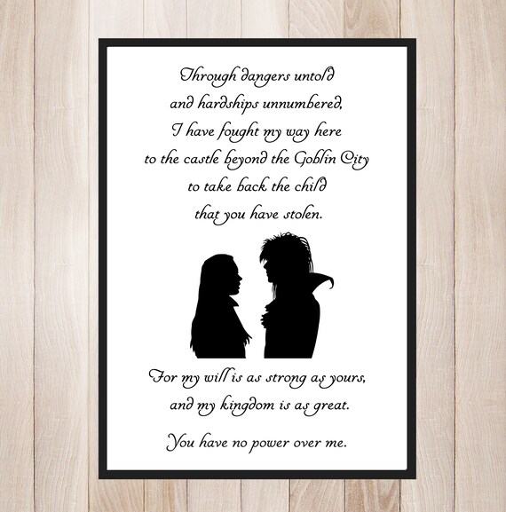 Labyrinth Movie Quotes Jareth