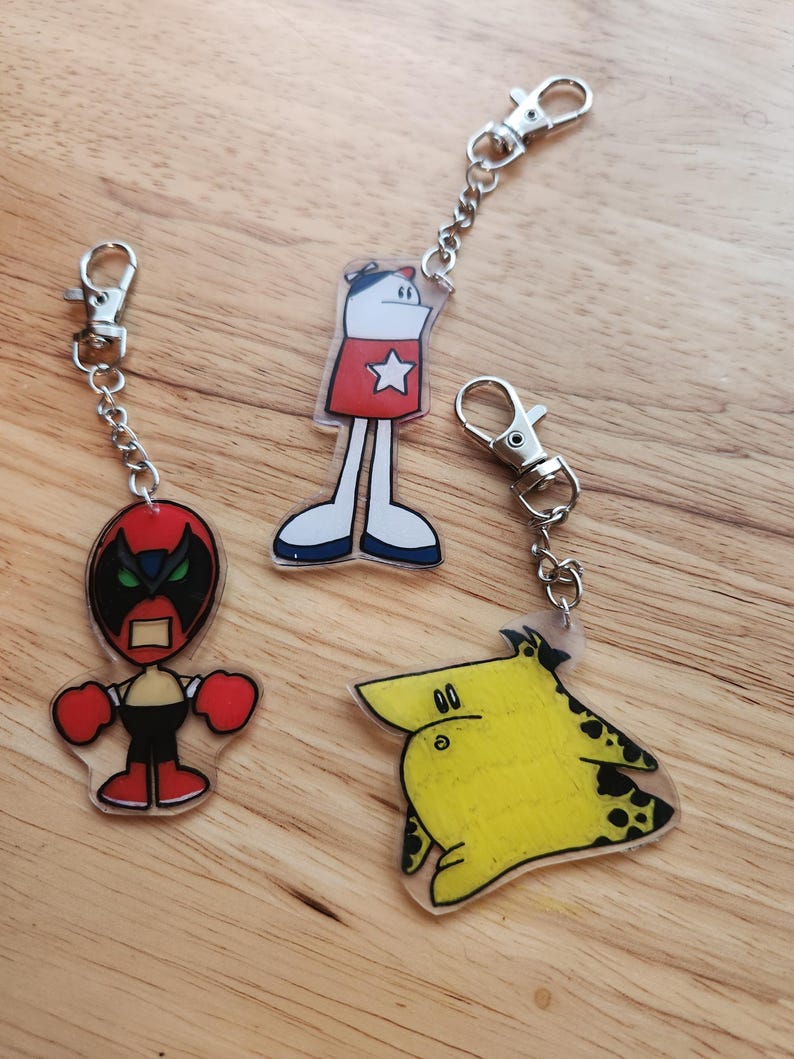 Homestar Runner Keychains, Toggles,one Set of 3. Homestar, the Cheat ...
