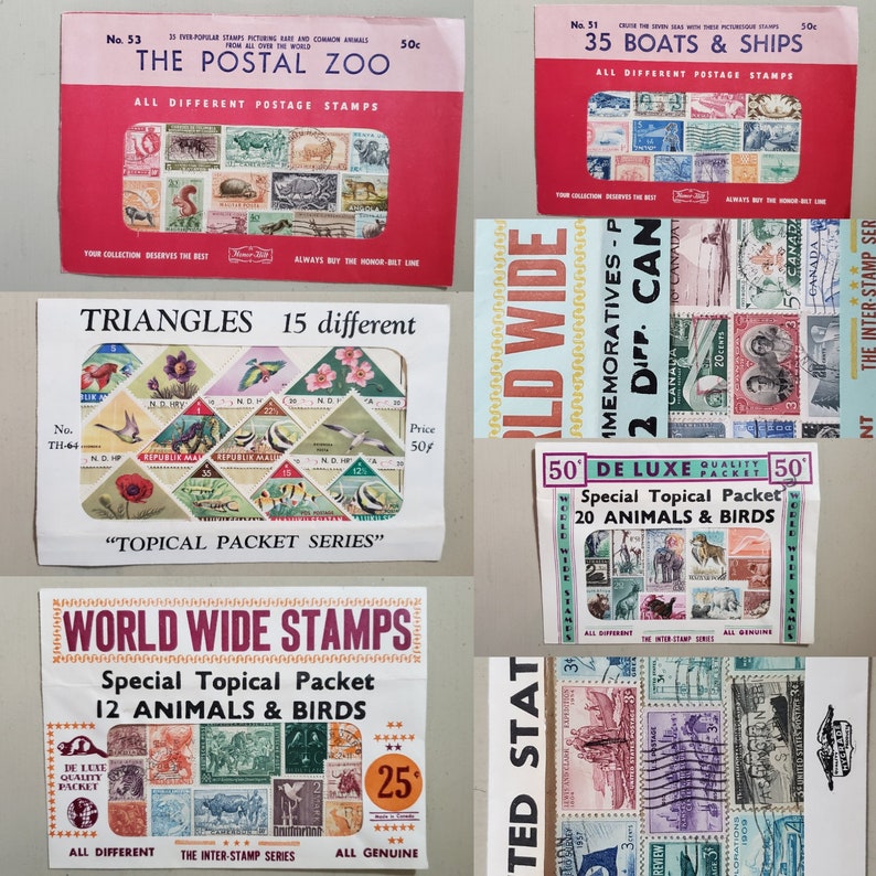 Sealed Stamp Packets US and Worldwide - Etsy