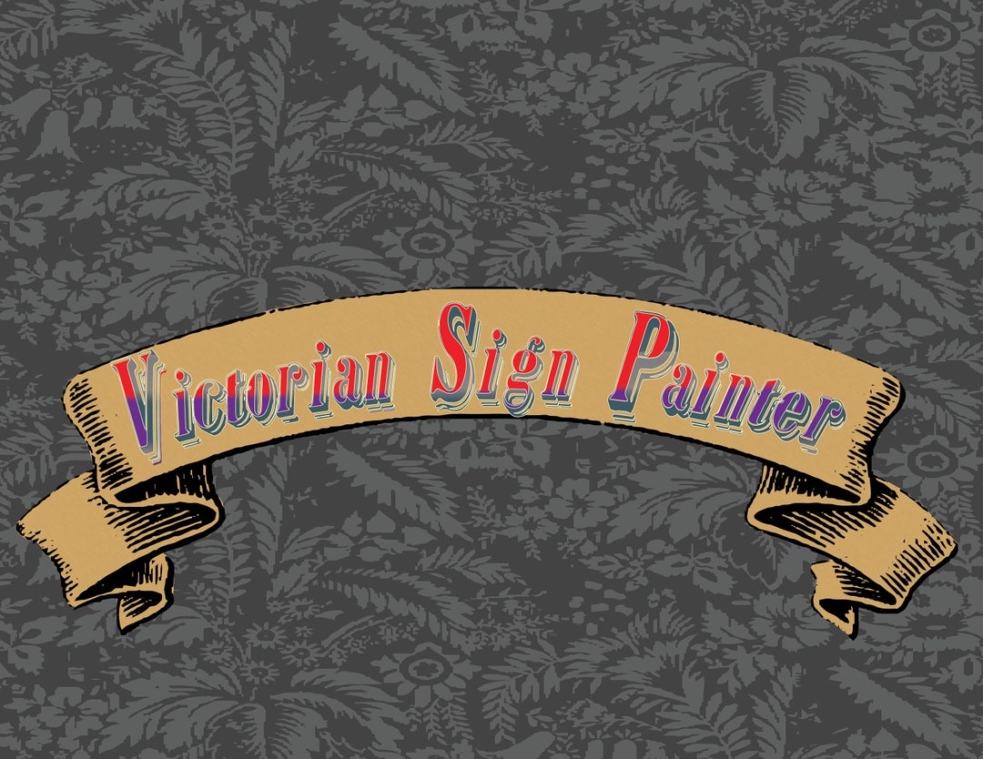 Victorian Sign Painter Font - Etsy