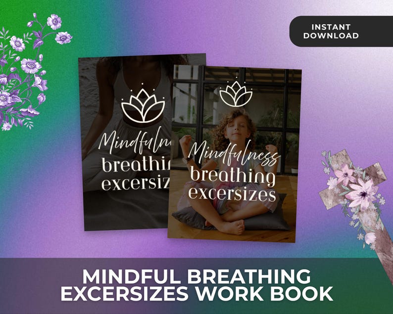 Mindful Breathing Cards for Kids, Calm Down Shapes (digital Template ...
