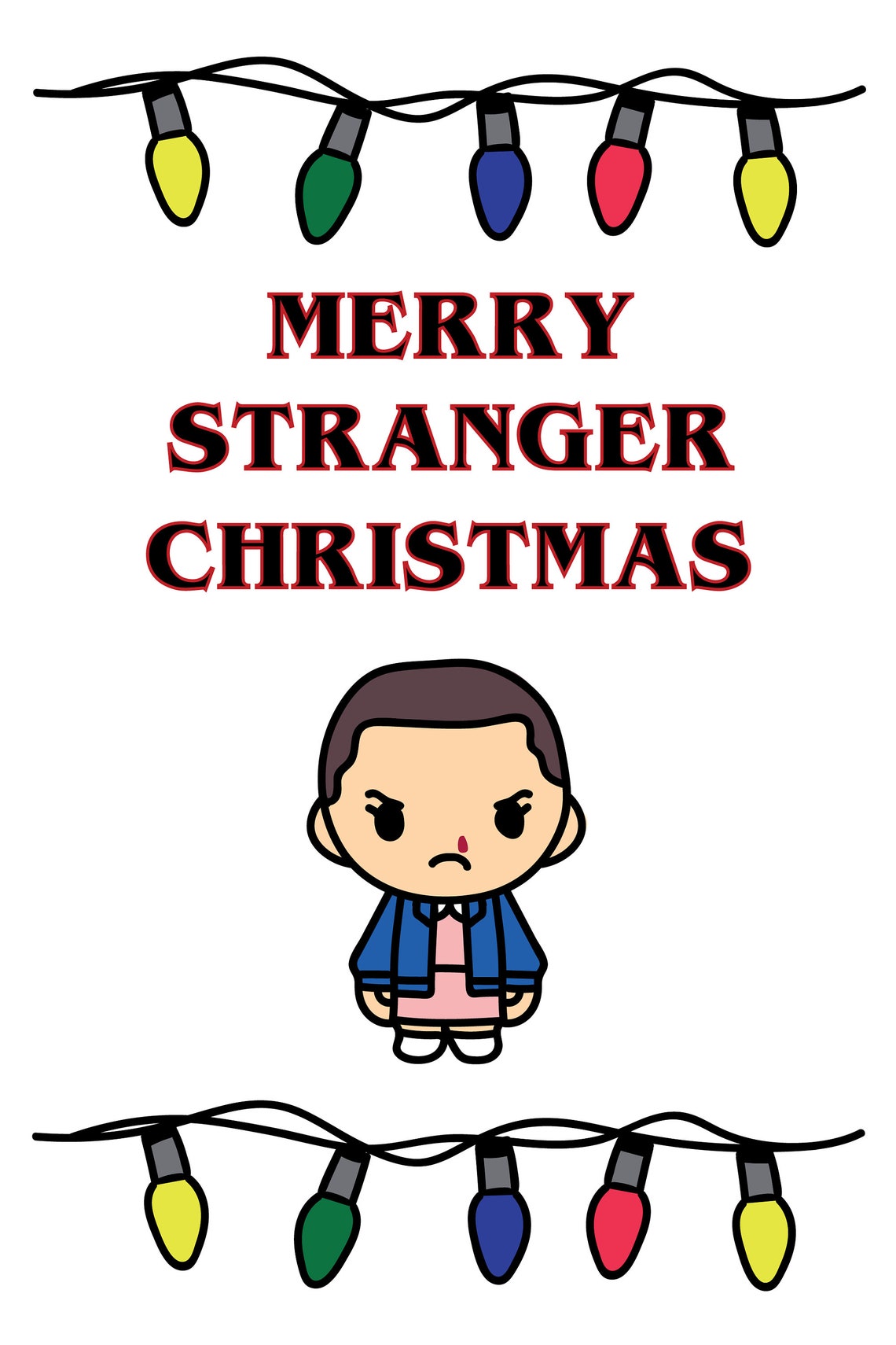 INSTANT DOWNLOAD Printable Stranger Things Christmas Card - Etsy Singapore