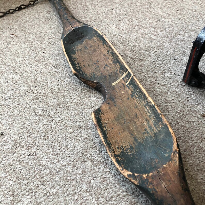 Primitive Handcrafted Shoulder Yoke With Bucket Hooks 44.5 Inches Long ...