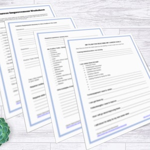 Career Improvement Worksheet - Strategic Planning for Professional ...