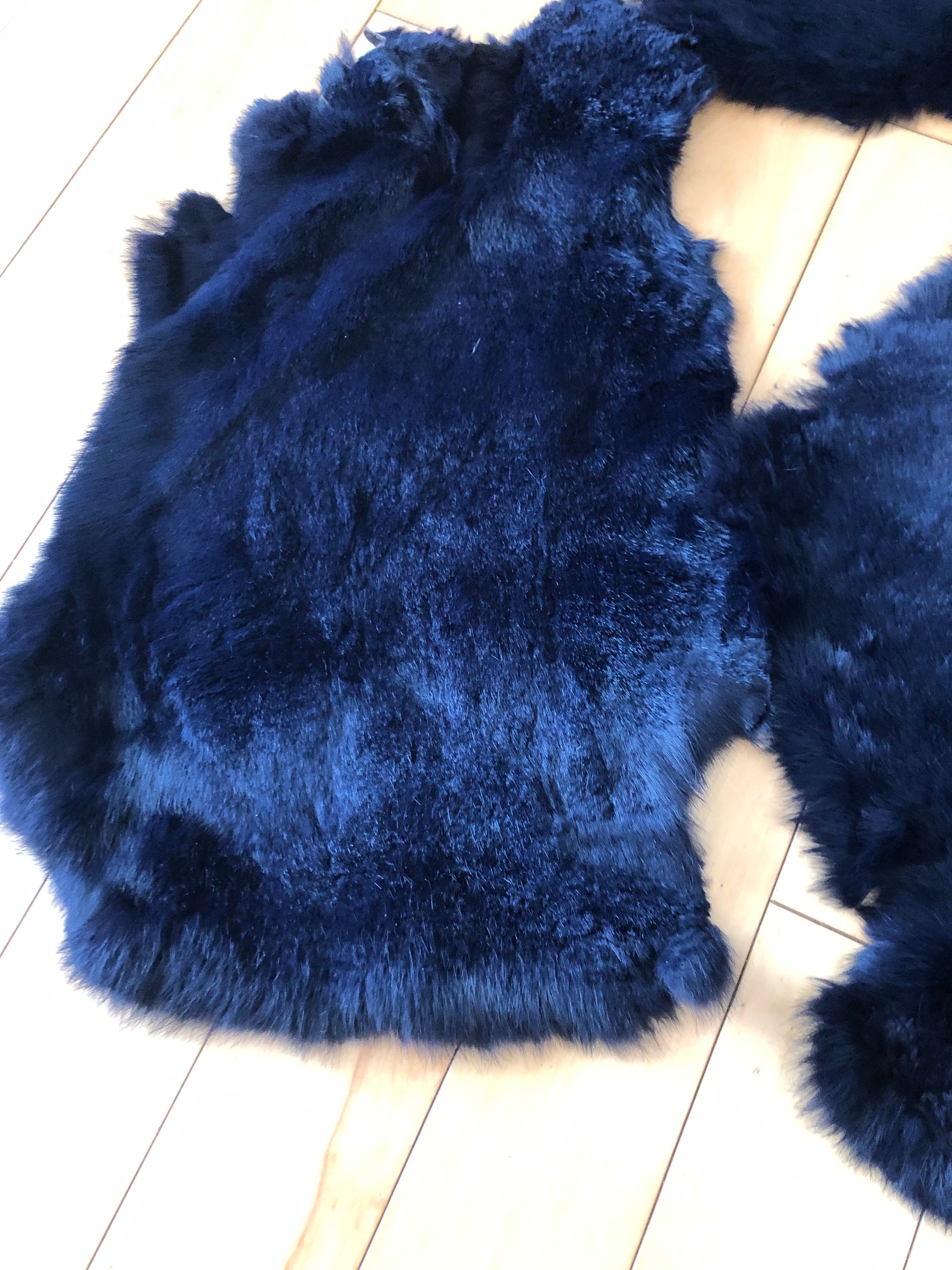 5 Sheared Rex Rabbit Pelts for Crafts - Etsy