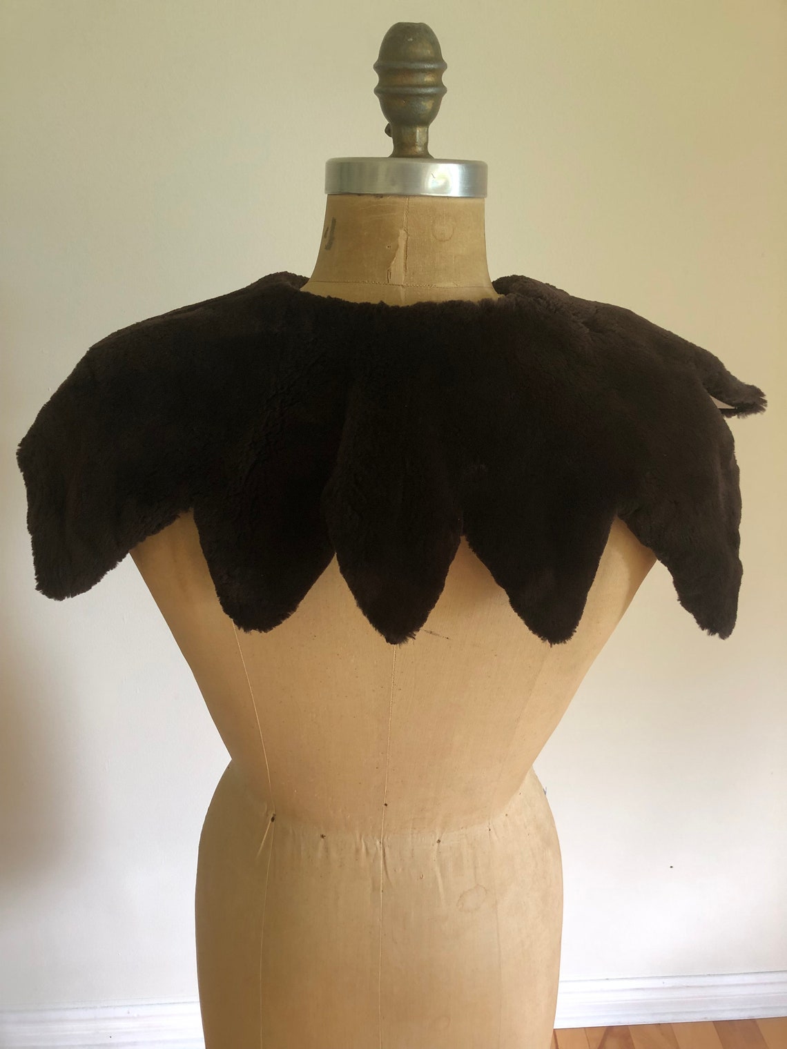 Unique Sheared Beaver Fur Collar Small Shawl - Etsy