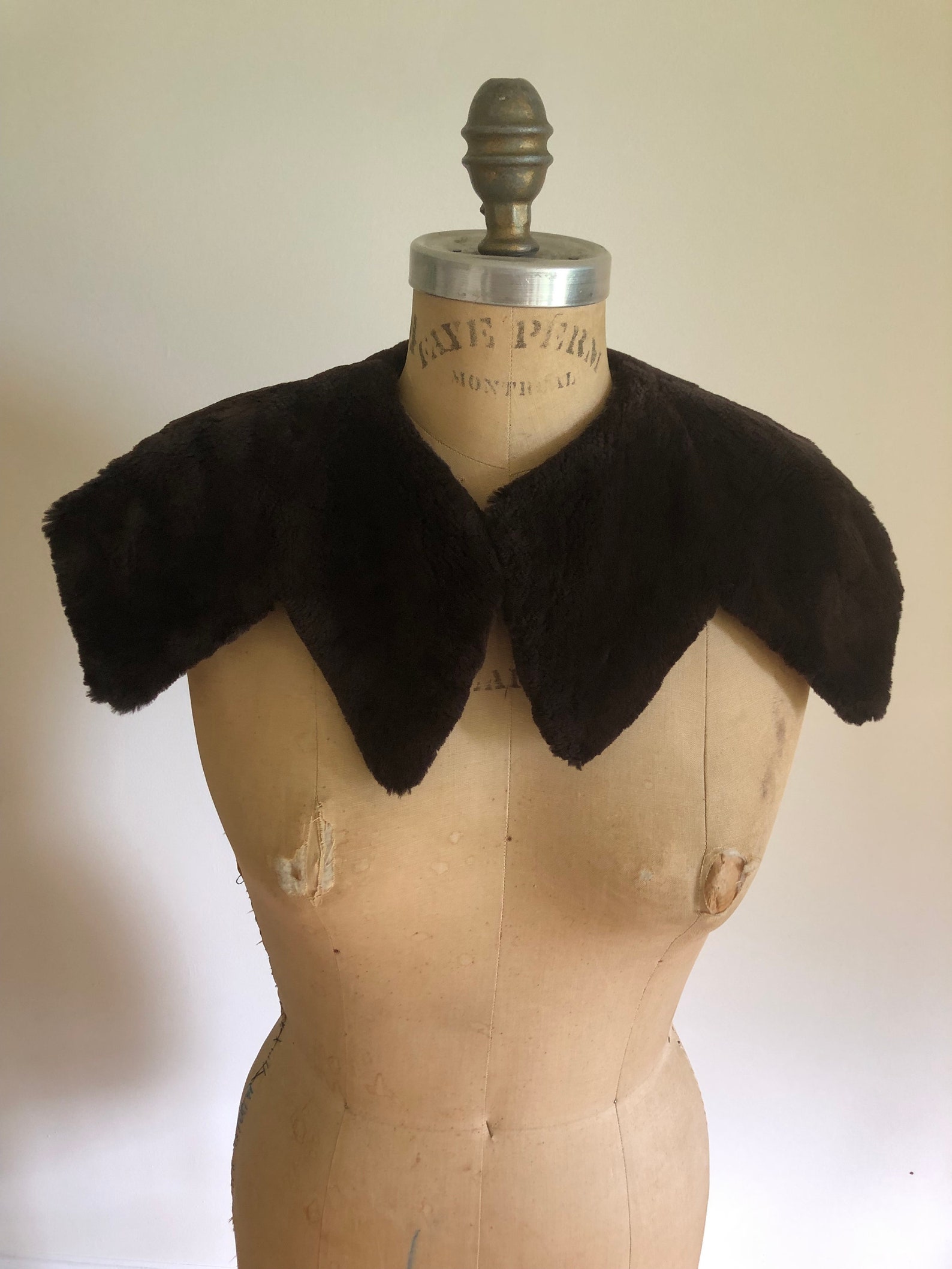 Unique Sheared Beaver Fur Collar Small Shawl - Etsy