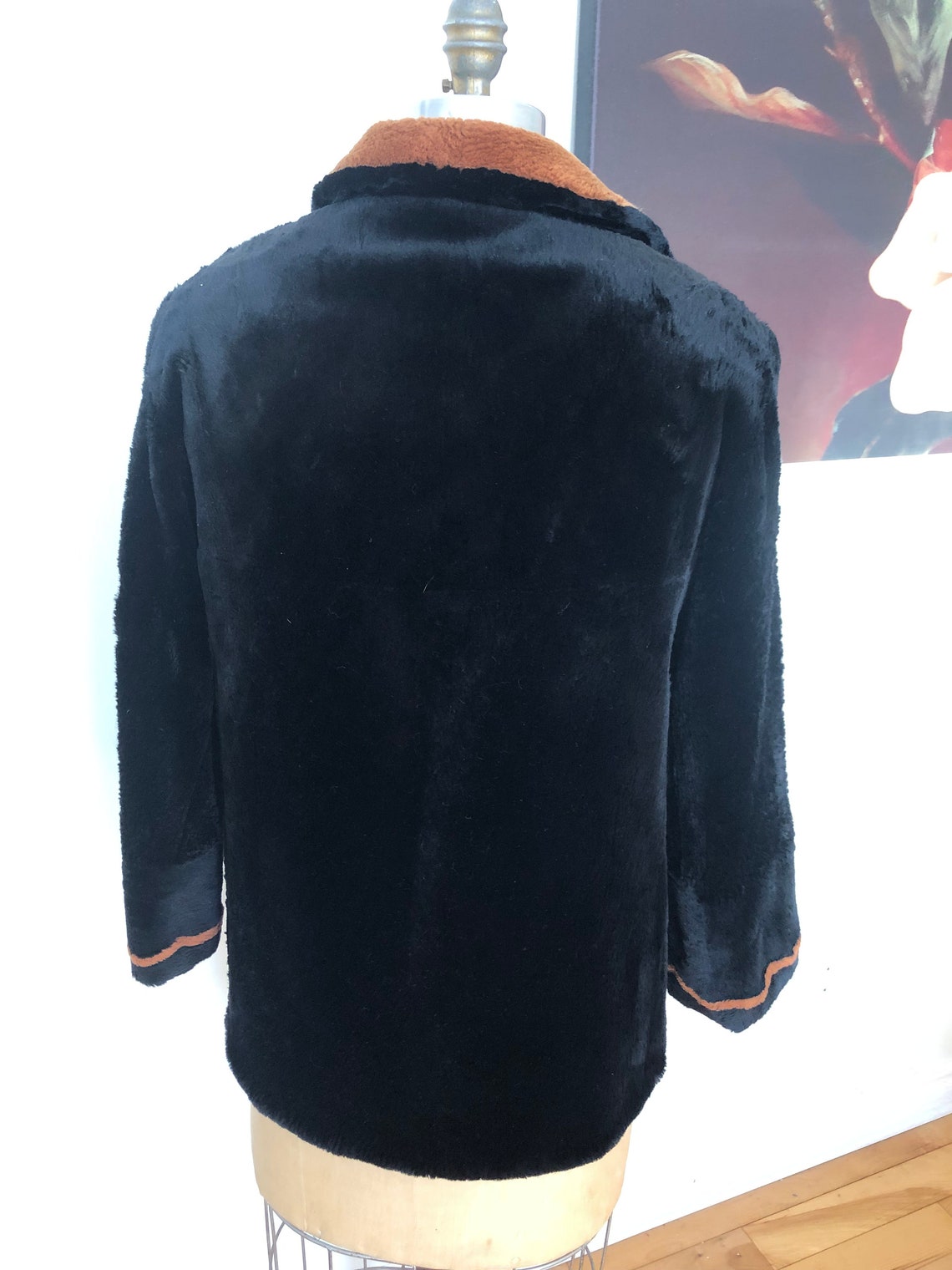 Black and Gold Sheared Muskrat Fur Jacket Newly Remolded - Etsy