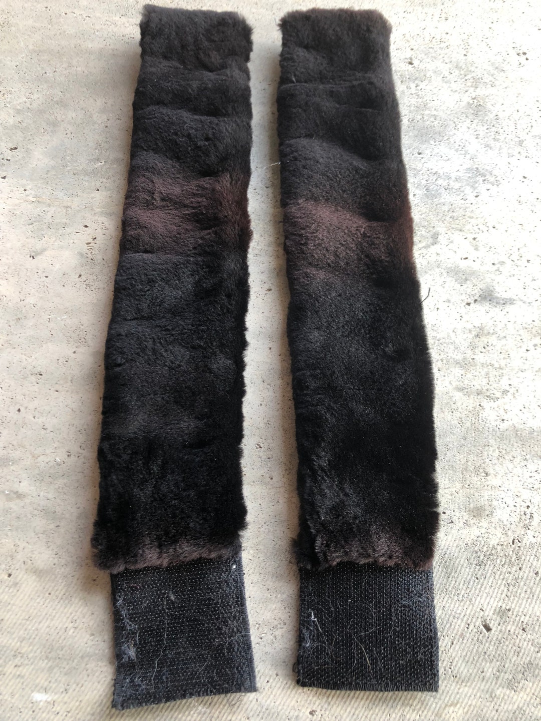 Dark Natural Sheared Farm Raised Mink Fur Cuffs - Etsy