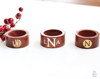 Monogram Napkin Ring - Etsy