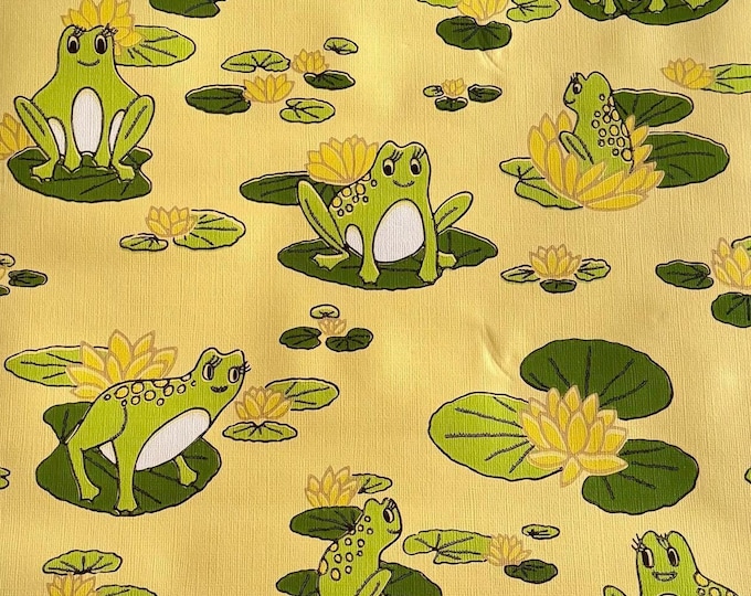 Original 60s70s Frog Wallpaper | Vintage Sears Wallpaper | Retro Frog ...