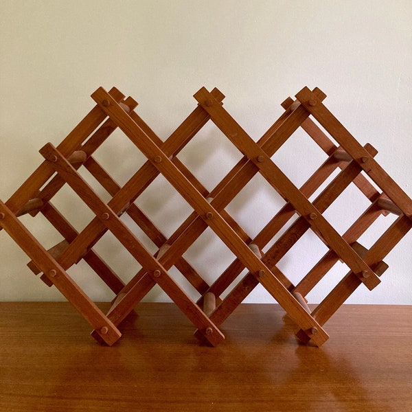 Folding Wine Rack - Etsy