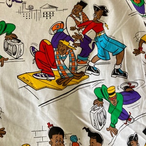 Retro 90s Hip-hop Heaven Cotton Fabric Vintage Hip-hop Heaven by ...