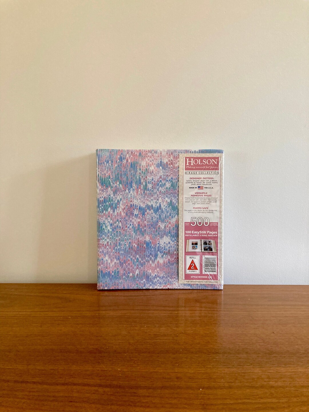 LARGE Photo Album NOS Vintage Dry Mount Photo Album Super Jumbo Pastel ...