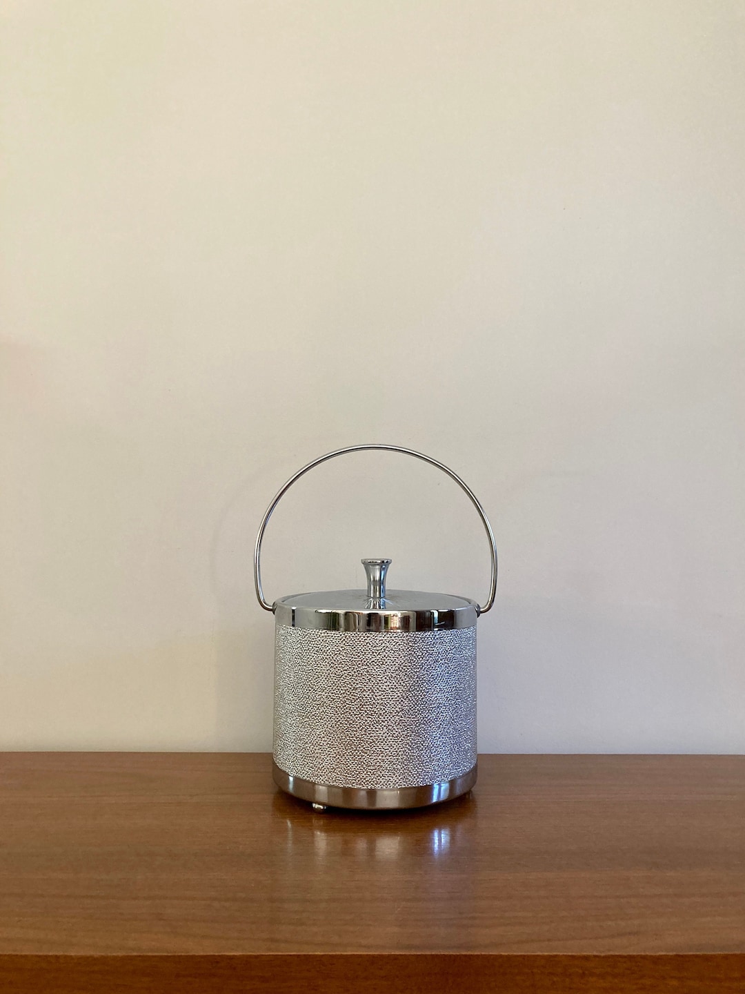 Vintage Atomic Starburst Ice Bucket: Retro Chrome Barware, Made in ...