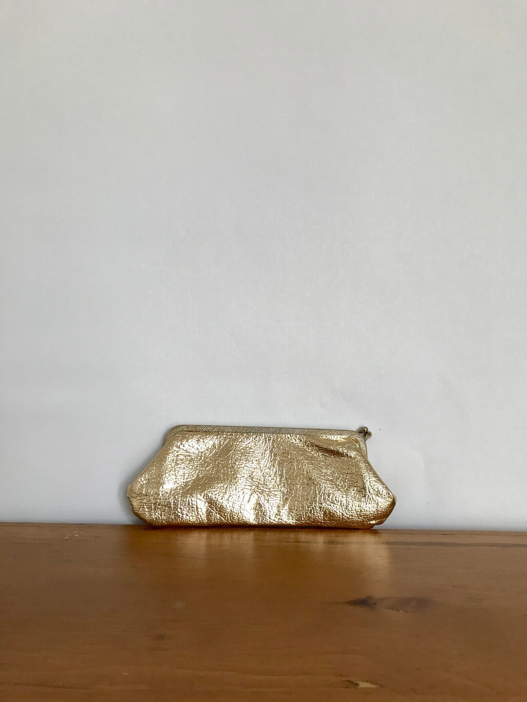 Retro Gold Metallic Coin Purse | Vintage Change Purse | Gold Coin Purse ...