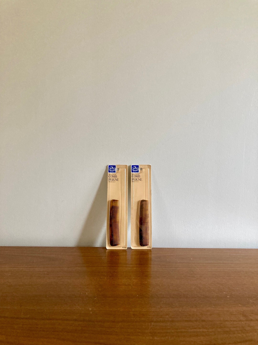 TWO Goody Mock Tortoise Combs | Vintage NOS Pocket Combs | Retro 70s80s ...