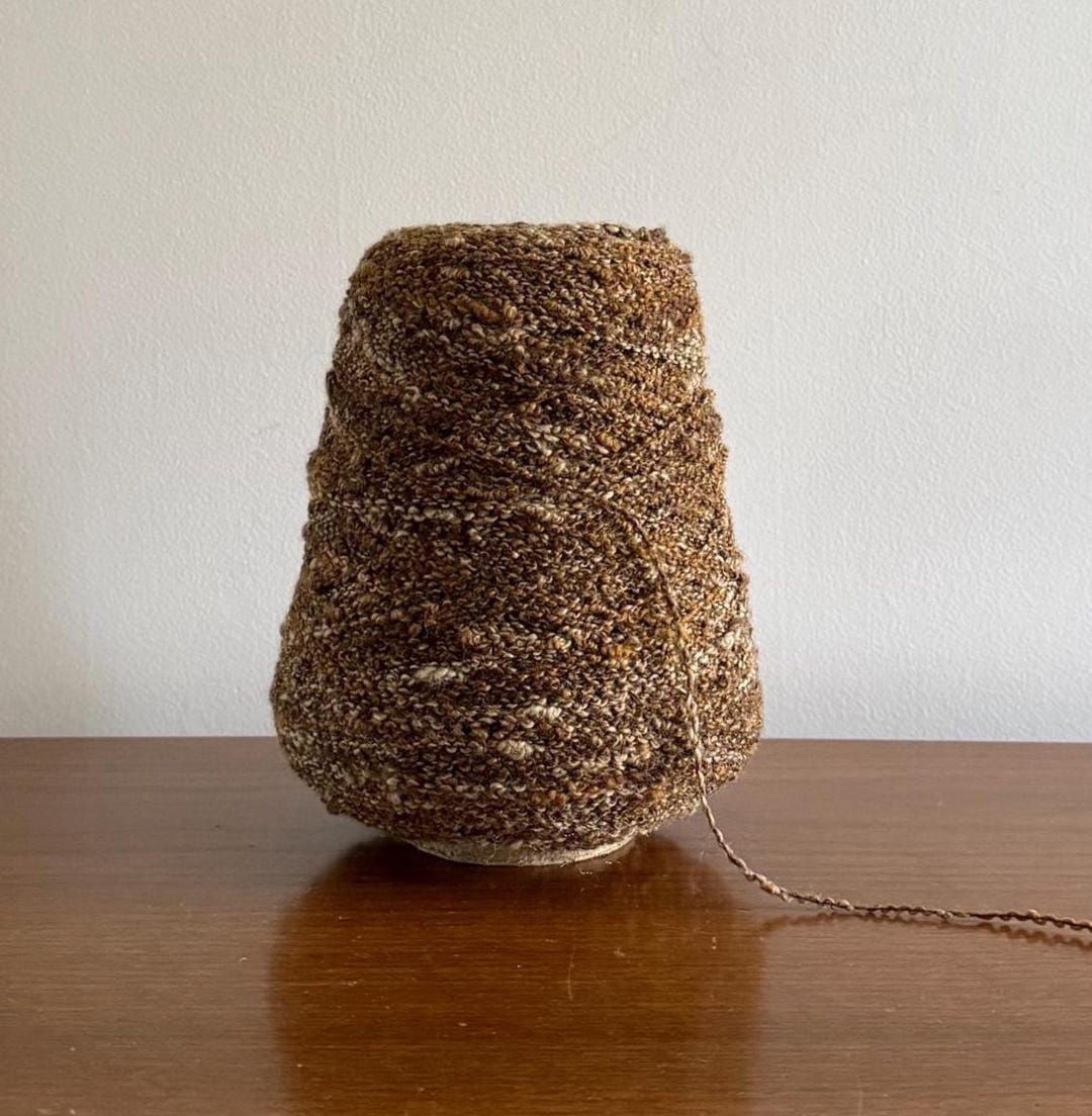 Vintage Boucle Weaving Yarn: 60s/70s Textured Acrylic, 660g - Etsy