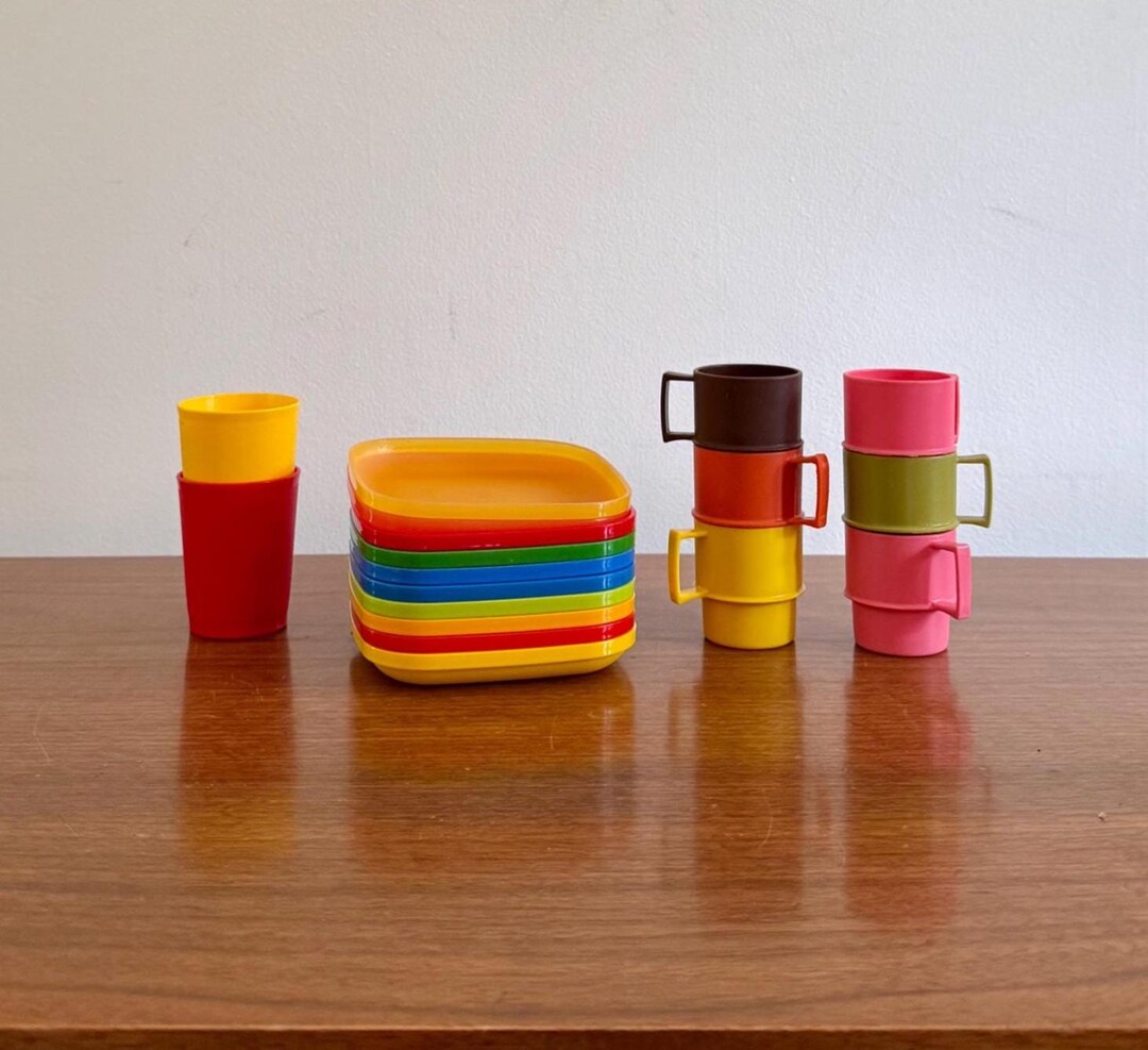 Vintage Kids Tupperware Set: Retro Play Dishes, 18 Pieces - Etsy