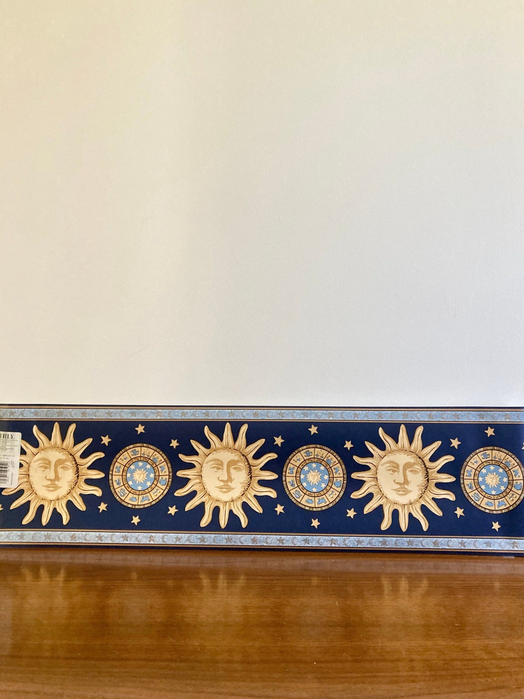 10yds 90s Sun Moon Stars Wallpaper Border 15 Yards 6.78 Celestial ...